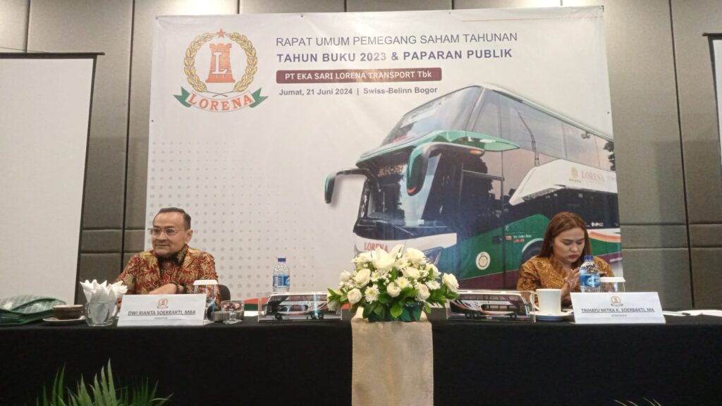 Tahun 2024, Lorena Transport Tambah Bus Listrik dan Ekspansi Divisi Rental | StockWatch